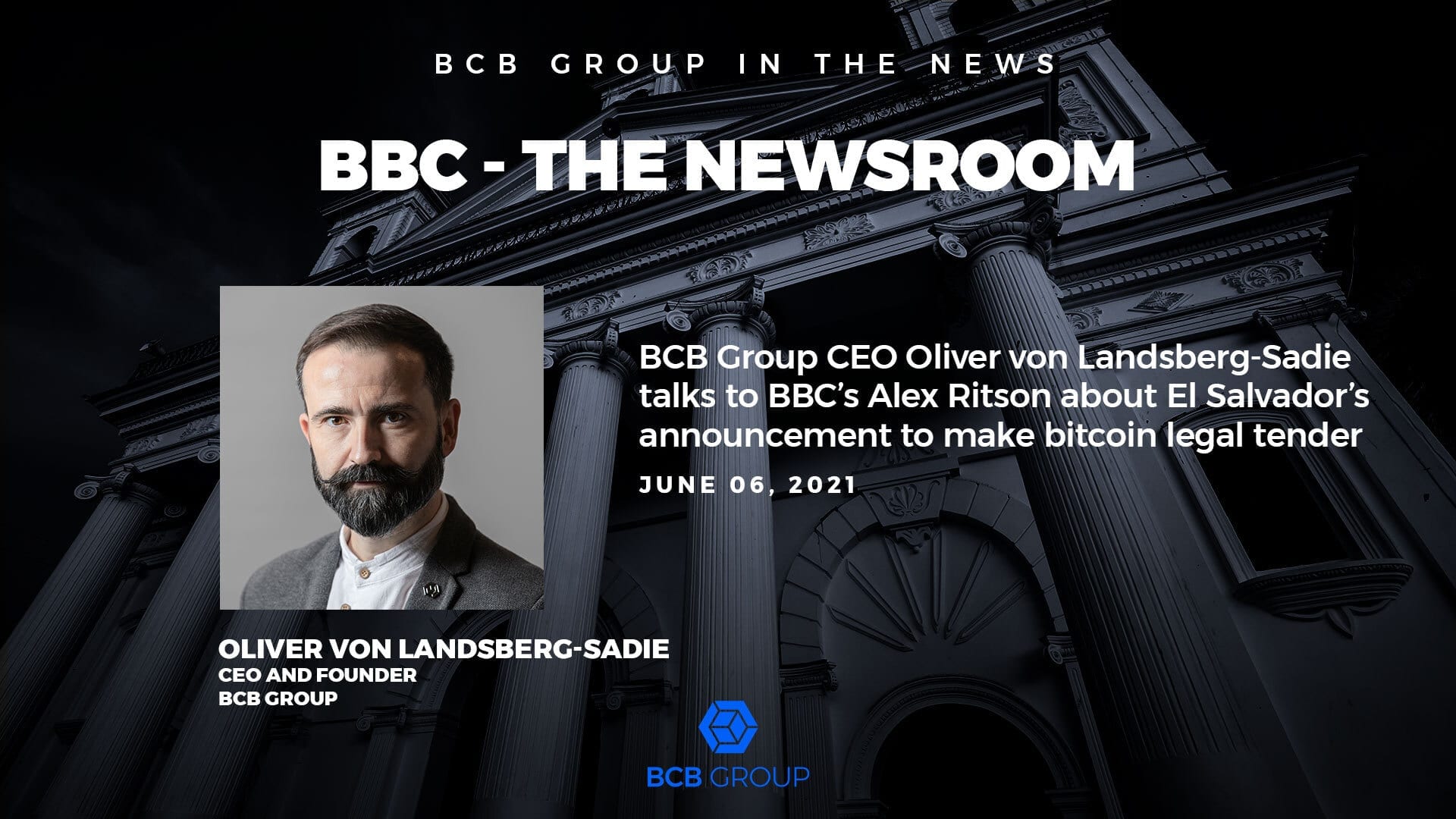 BCB on BBC Newsroom: El Salvador Make Bitcoin Legal Tender