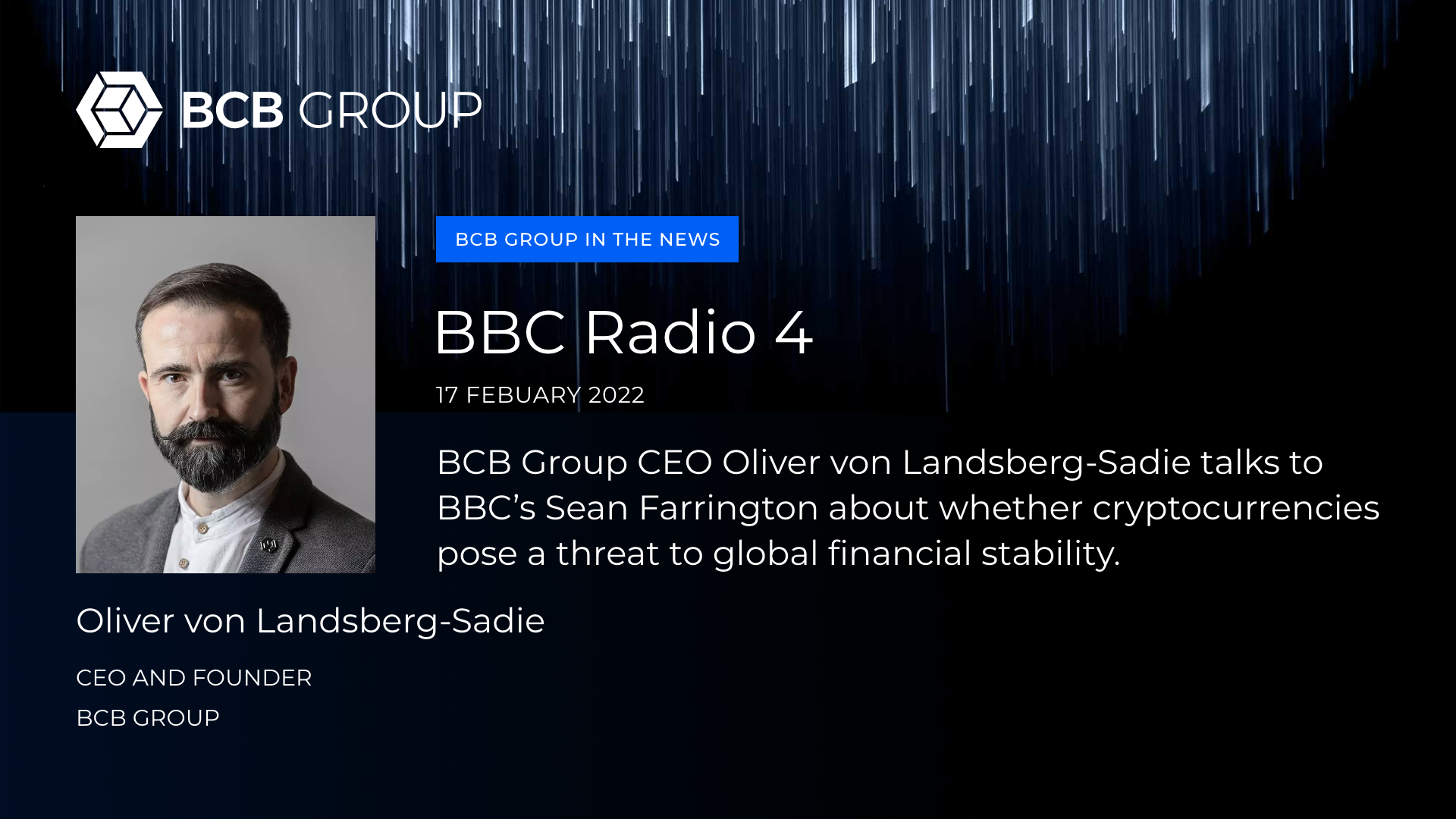 BCB on BBC Radio 4: Do Cryptocurrencies Post a Threat to Global ...