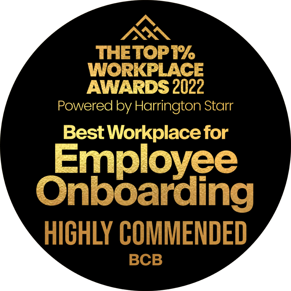 BCB Group ‘Highly Commended’ at the Top 1% Workplace Awards 2022!